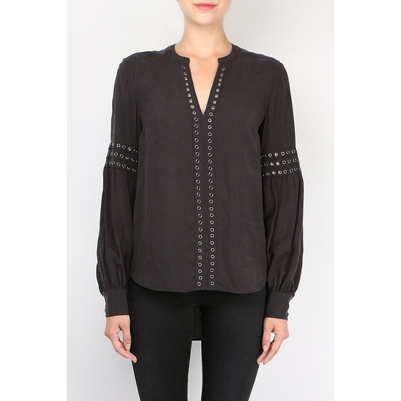 Veronica Beard | Tops | Veronica Beard Willa Eyelet Hardware Trim ...